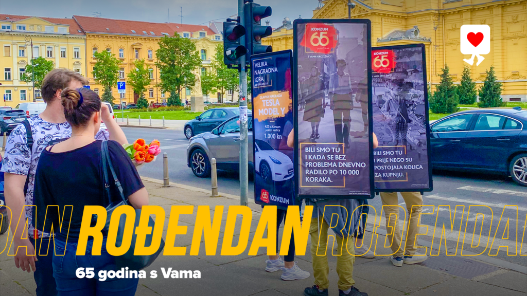 Konzum slavi 65 godina postojanja - Hodajuće reklame | Krug po gradu i ...